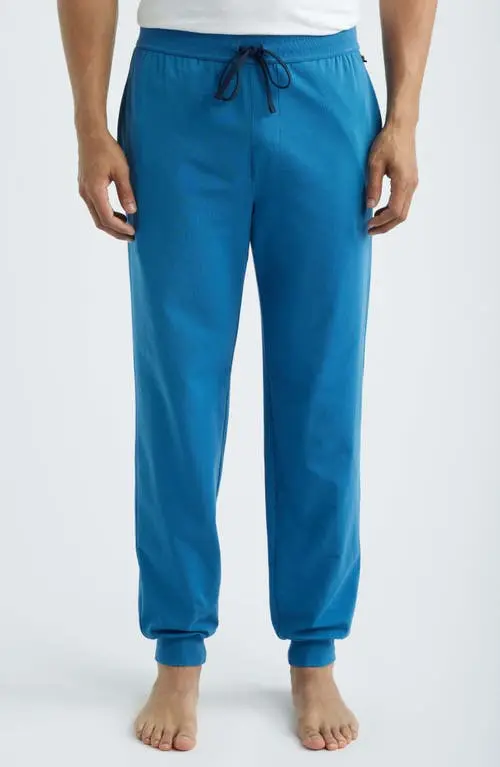 BOSS Mix Match Stretch Cotton Pajama Pants - Open Blue
