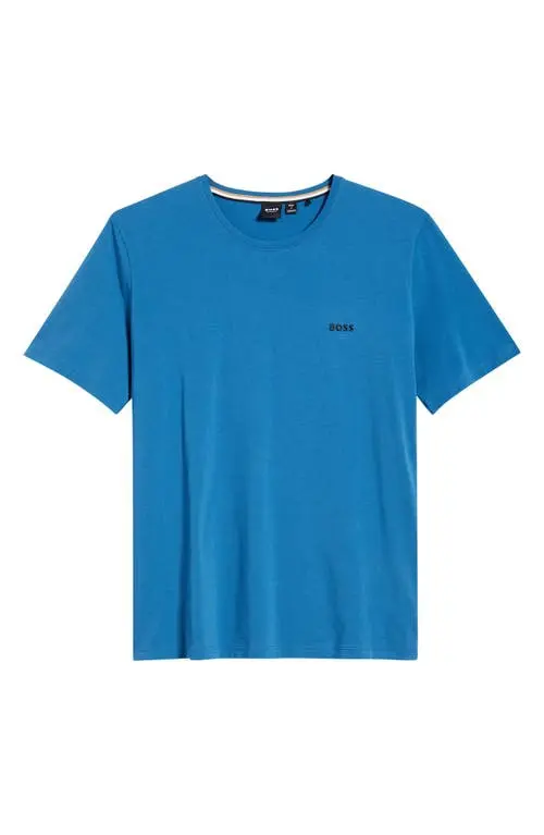 BOSS Mix Match Stretch Cotton Pajama T-shirt - Open Blue