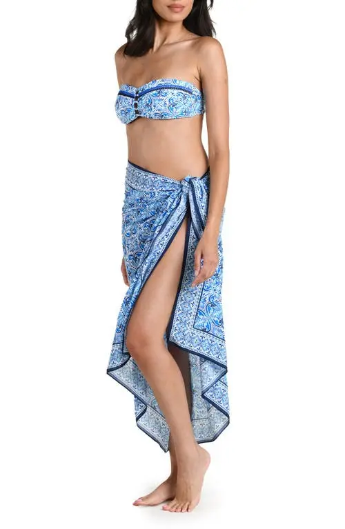 La Blanca Costa Azul Cover-up Sarong - Blue