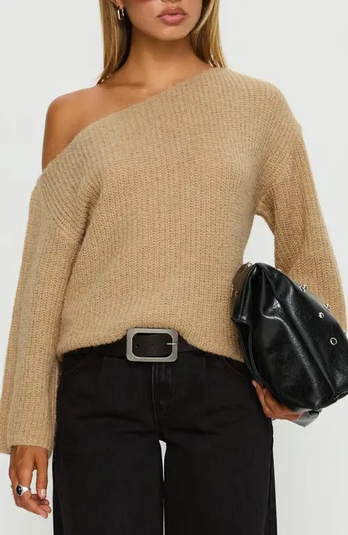 Princess Polly Delyn Off-the-shoulder Sweater
