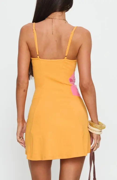 Princess Polly Bead Embellished Ribbed Mini Dress