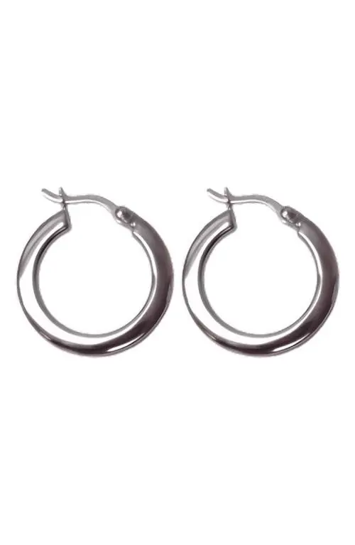 Argento Vivo Small Sterling Hoop Earrings - Silver