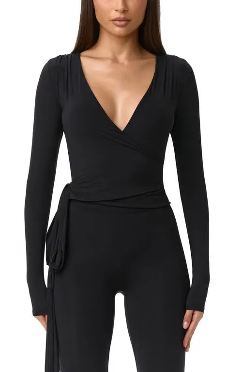 Naked Wardrobe Wrap Top With Side Tie Closure