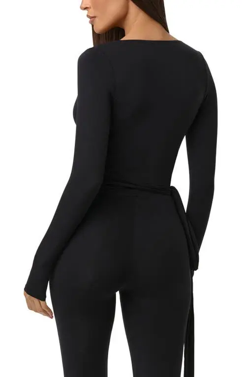 Naked Wardrobe Wrap Top With Side Tie Closure