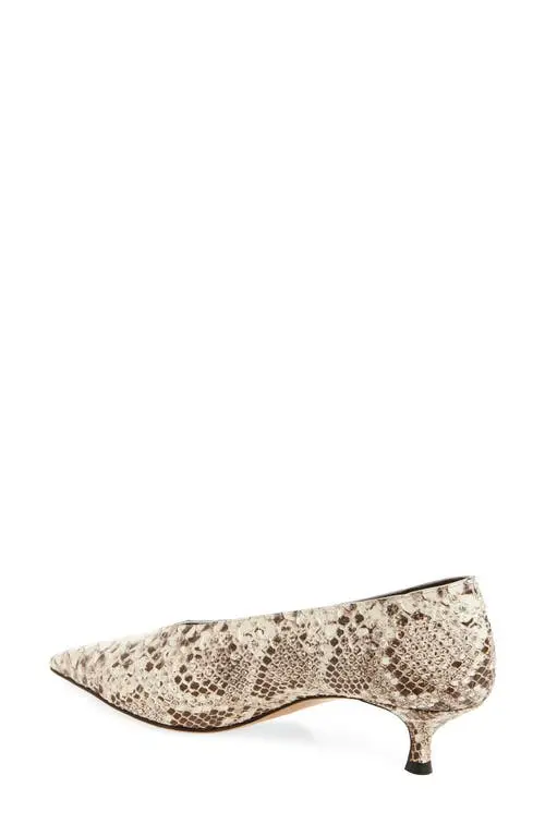 Le Monde Beryl Babouche Kitten Heel Pumps - Roccia