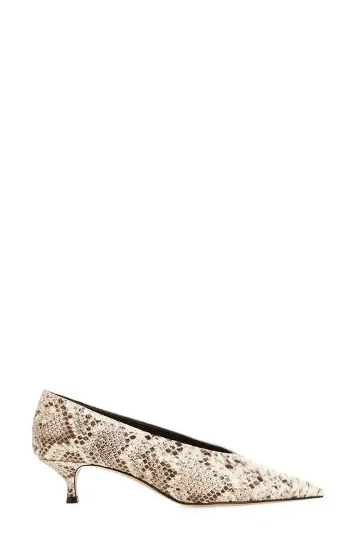 Le Monde Beryl Babouche Kitten Heel Pumps - Roccia