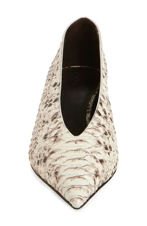 Le Monde Beryl Babouche Kitten Heel Pumps - Roccia