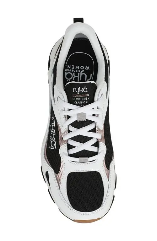 RYKA Devotion X Walking Sneaker - White Black
