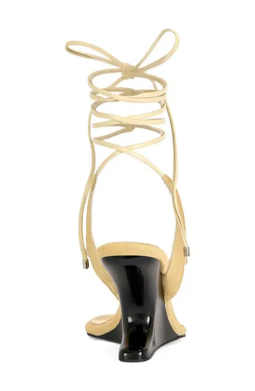AZALEA WANG Tamsie Floating Heel Sandal - Beige