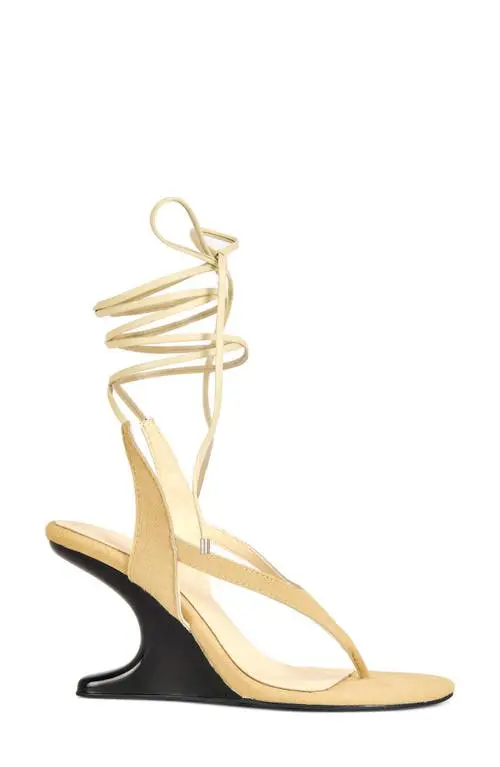 AZALEA WANG Tamsie Floating Heel Sandal - Beige