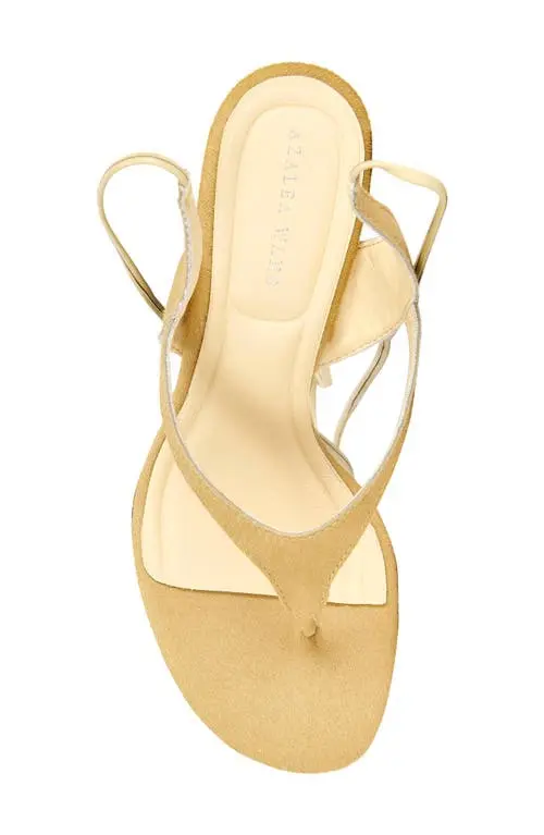 AZALEA WANG Tamsie Floating Heel Sandal - Beige