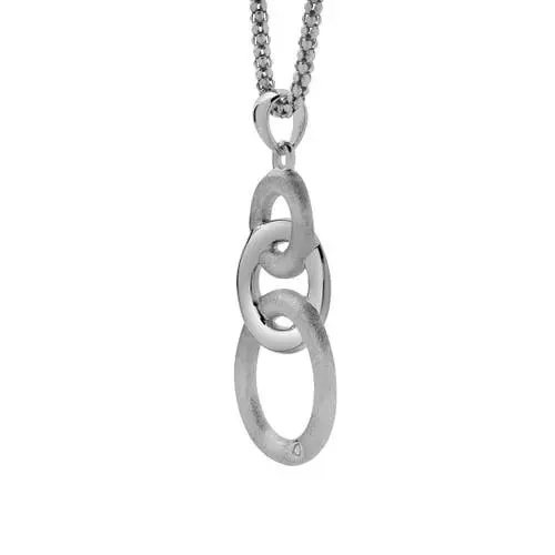 LUVMYJEWELRY Coralyn Sterling Silver Diamond Pendant Necklace - 925 Sterling Silver
