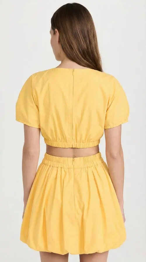 ELEXIAY Amara Crochet Cotton Poplin Top