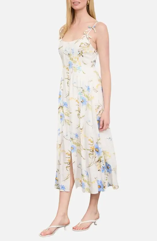 BLU PEPPER Floral Print Sleeveless Maxi Dress