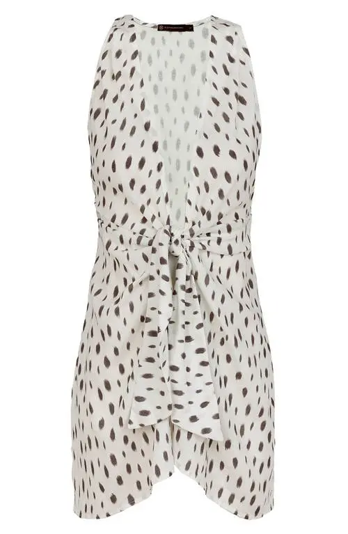 VIX PAULA HERMANNY Mita Cover-up Minidress - Ivory Multi