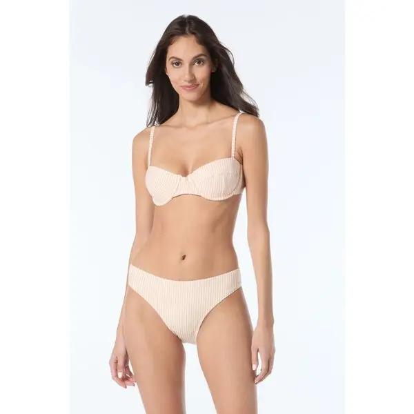 Kate Spade New York Seamed Underwire Bikini Top - Light Cantaloupe