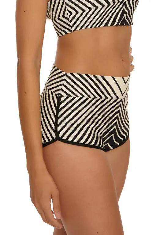 Trina Turk Textured Stripe Swim Shorts