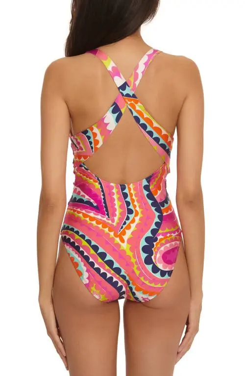 Trina Turk Aphrodite Plunge One-piece Swimsuit