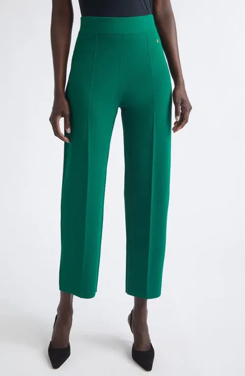 St. John Dani Santa Roma Knit Pants - Cypress