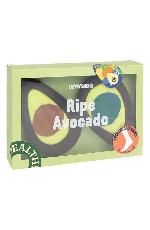 DOIY Ripe Avocado Crew Socks