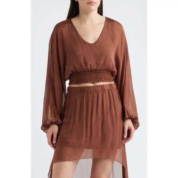 Deluc Forum Crop Top - Brown