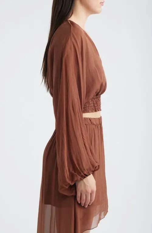 Deluc Forum Crop Top - Brown