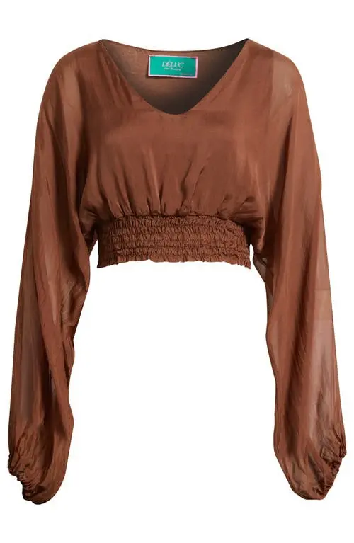 Deluc Forum Crop Top - Brown