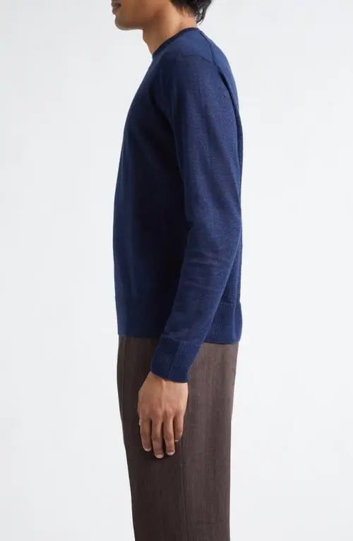 J. MUESER Flax & Cotton Crewneck Sweater