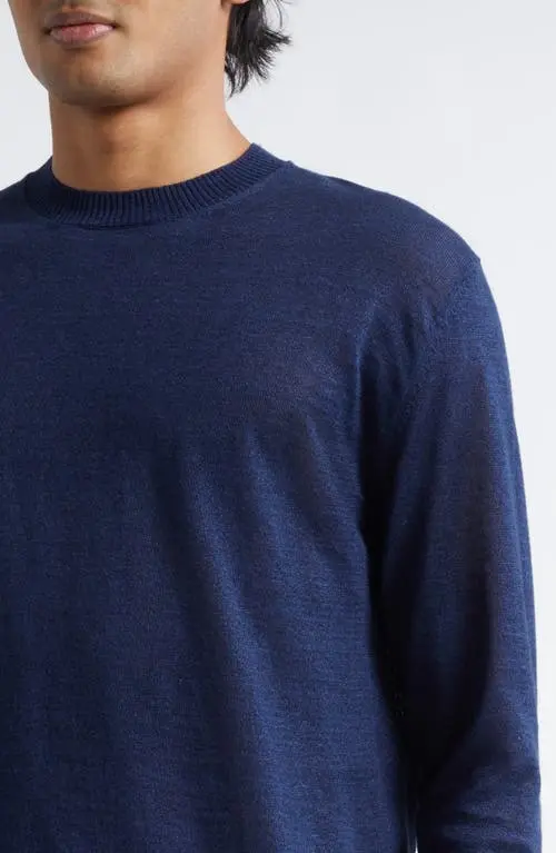 J. MUESER Flax & Cotton Crewneck Sweater