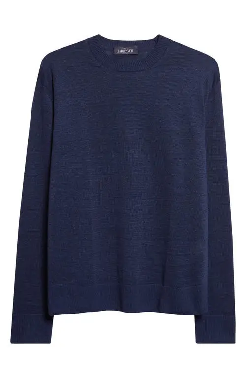 J. MUESER Flax & Cotton Crewneck Sweater