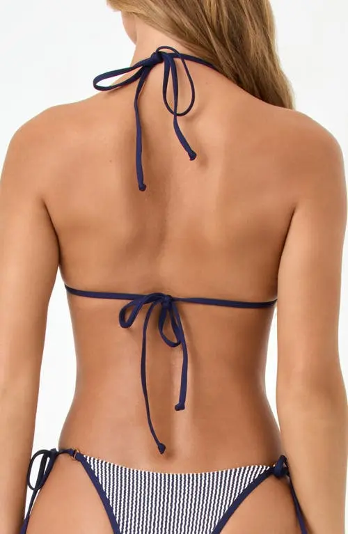 L*Space Textured Zigzag Triangle Bikini Top