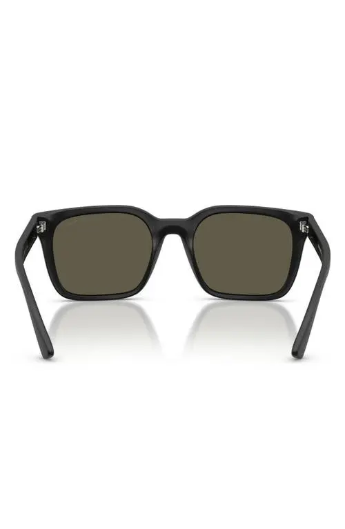 Emporio Armani Square Frame Sunglasses - Matte Black/dark Grey