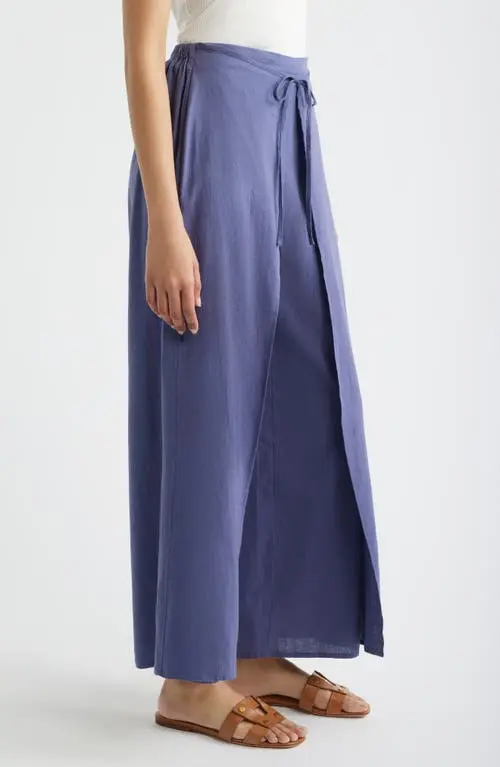 CITY BLUES Linen Blend Wrap Pants