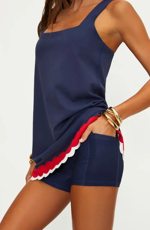 Beach Riot Mischa Colorblock Cover-up Mini Dress