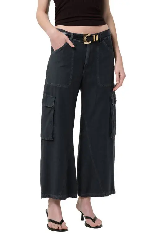Citizens Of Humanity Twisted Seam Ankle Utility Pants - Washed Black