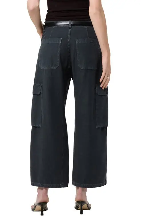 Citizens Of Humanity Twisted Seam Ankle Utility Pants - Washed Black