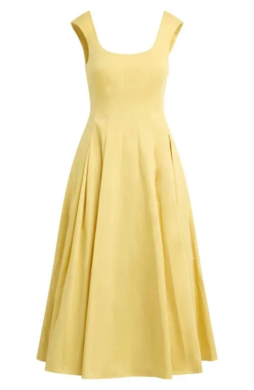 FAVORITE DAUGHTER The Muse Floral Stretch Cotton Midi Dress