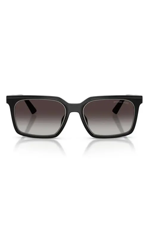 Michael Kors Honolulu 55mm Gradient Square Sunglasses - Black/grey Gradient
