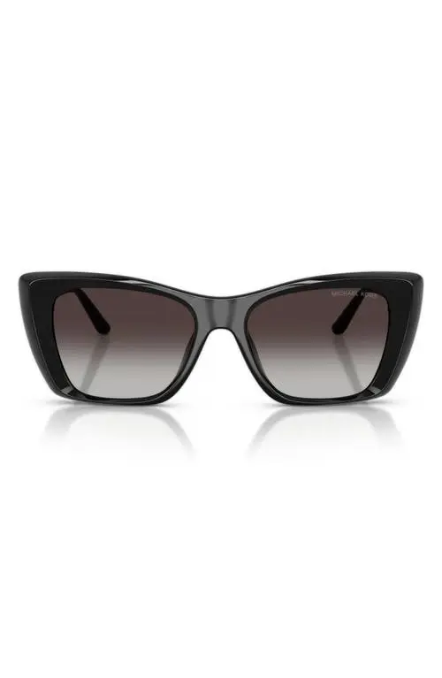 Michael Kors Tokyo Square Frame Sunglasses - Black/smoke Gradient