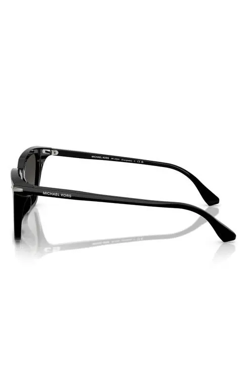 Michael Kors Everglades Cat Eye Sunglasses - Black/silver Flash Gradient