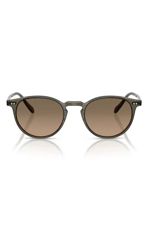 Oliver Spencer Riley Sun Polarized Phantos Sunglasses - Inkwell/sandstone