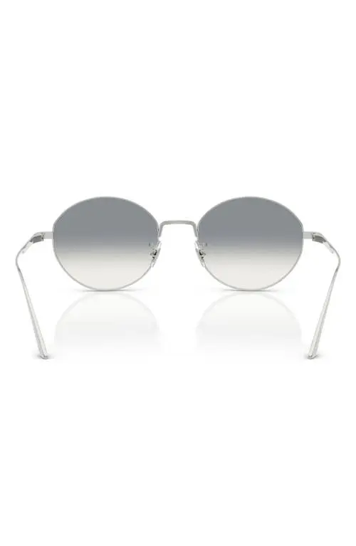Oliver Spencer Khaite Round Sunglasses - Silver/grey Gradient