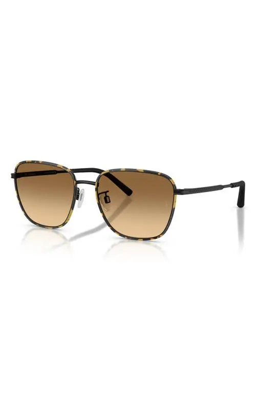 Oliver Spencer Square Sunglasses - Matte Black/saddle