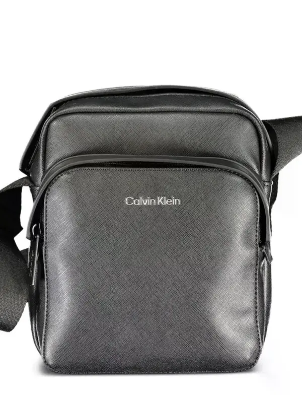 Calvin Klein Reporter Logo Shoulder Bag - Black