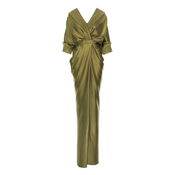 ACOB À PORTER Draped Maxi Dress - Green