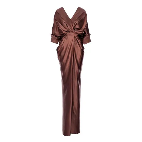 ACOB À PORTER Draped Maxi Dress