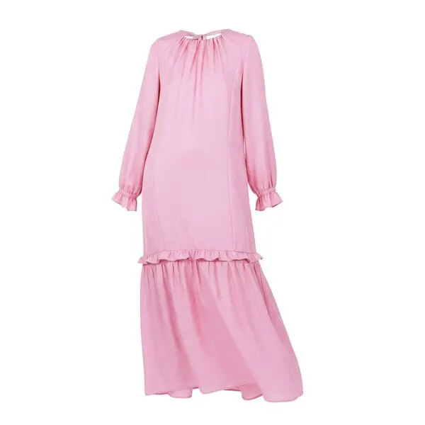 VAAI Open Back Maxi Dress Textured