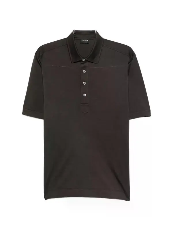 Zegna Short-sleeved Polo Shirt - Brown