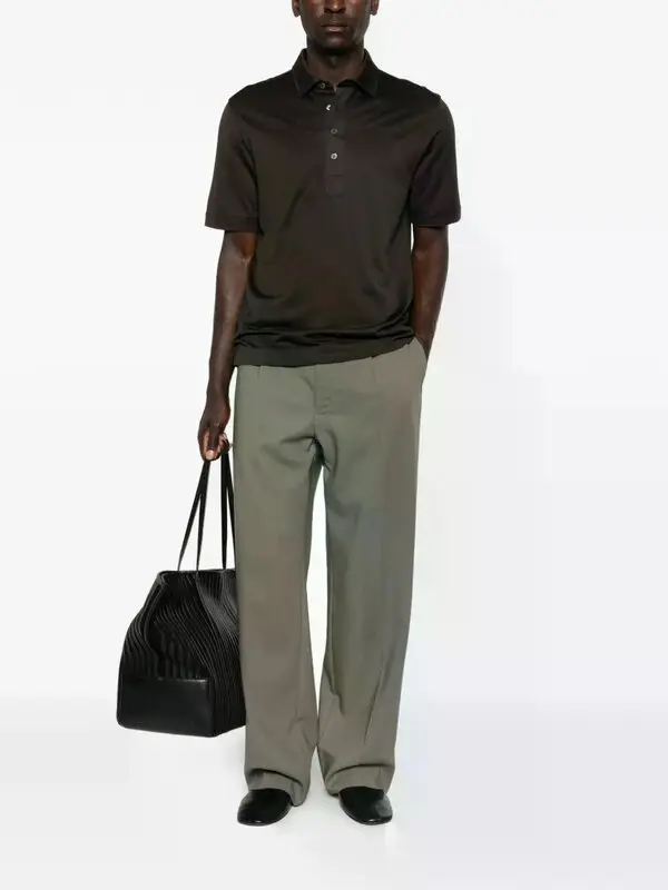 Zegna Short-sleeved Polo Shirt - Brown