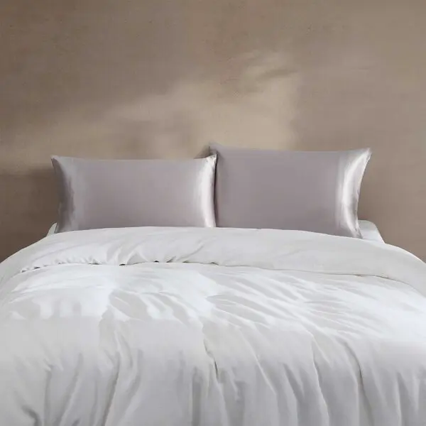 Calvin Klein Mulberry Silk Pillowcase Set, Queen - Mauve